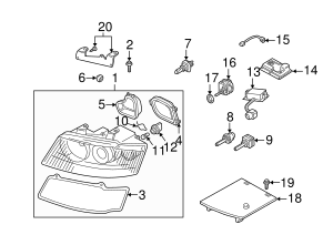 2002-2008 Audi High Intensity Discharge (Hid) Headlight Igniter 8E0-907 ...