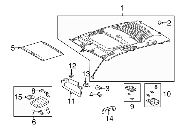 2007-2013 Toyota Tundra Dome Lamp 81240-0C080-B0 | OEM Parts Online
