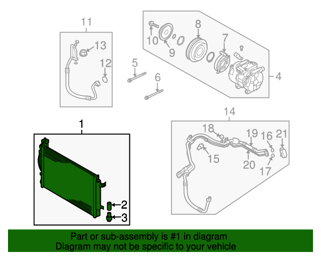 97606-1M102 - A/C Condenser 2010-2013 Kia | Kia.Parts Store
