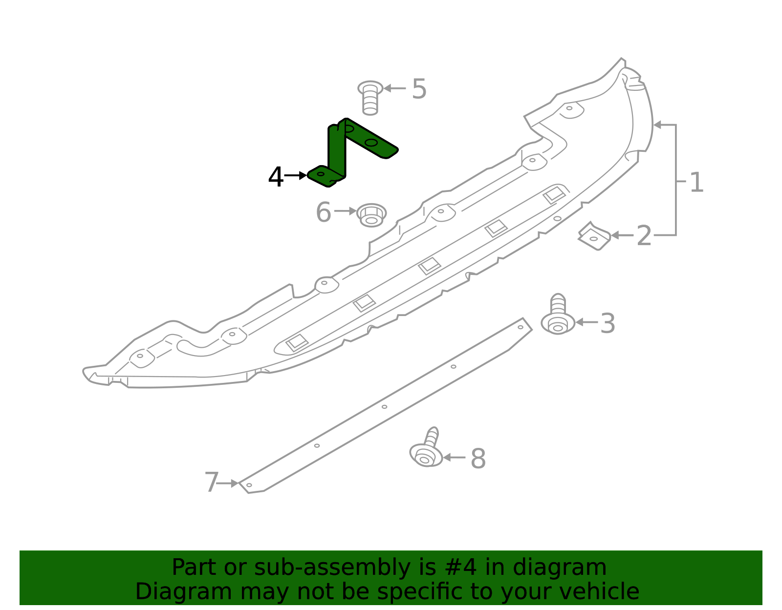 4KE-802-419 - Panel Bracket 2019-2025 Audi | Audi OEM Parts