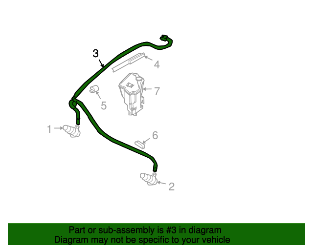 Genuine BMW 61-67-7-037-416 | Washer Hose | FREE Shipping on Most ...