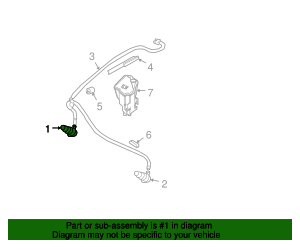 Genuine BMW 61-67-7-057-452 | Washer Nozzle | FREE Shipping on Most ...