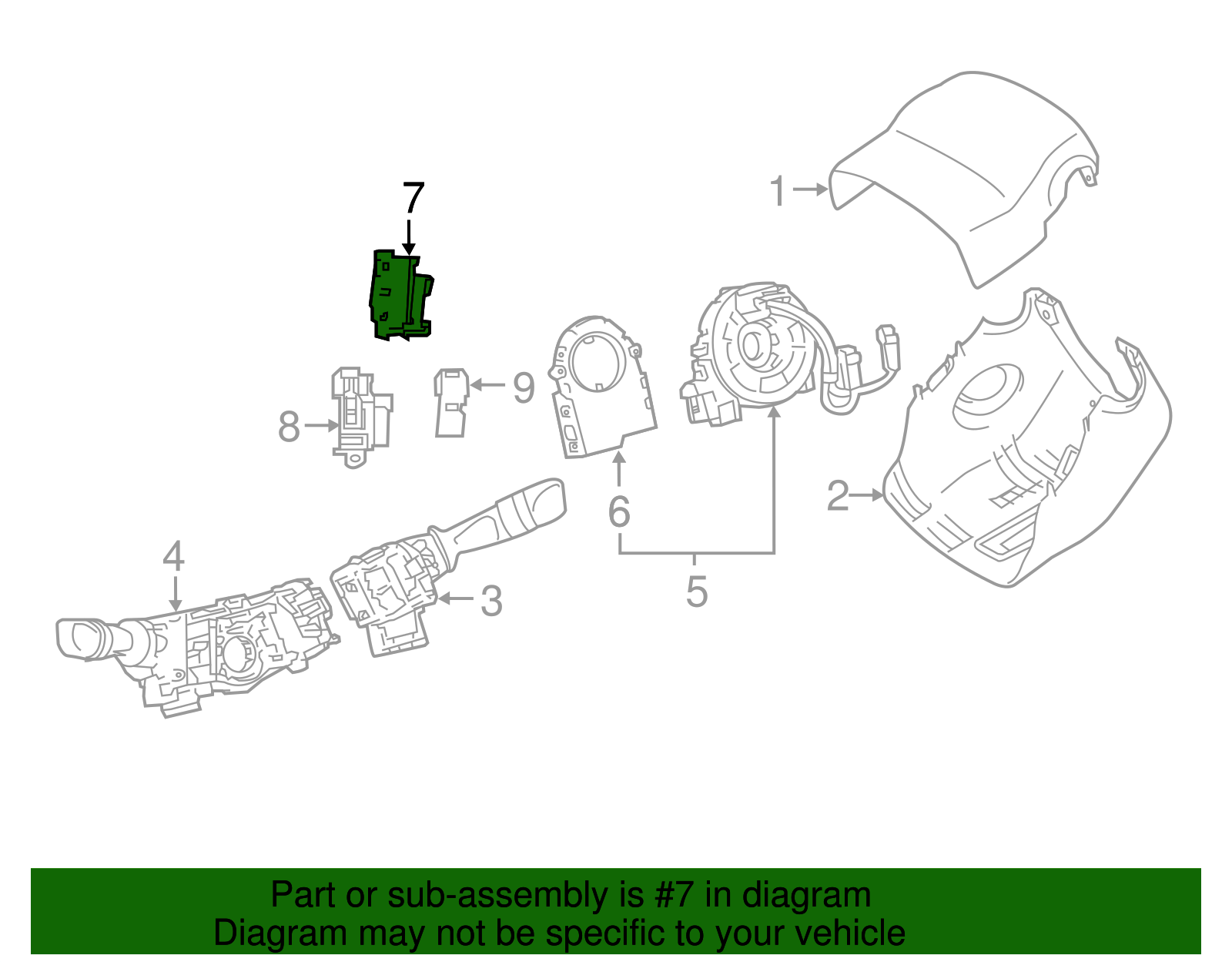 2013-2023 Toyota Ignition Switch 84450-0R010 | Toyota Parts Center