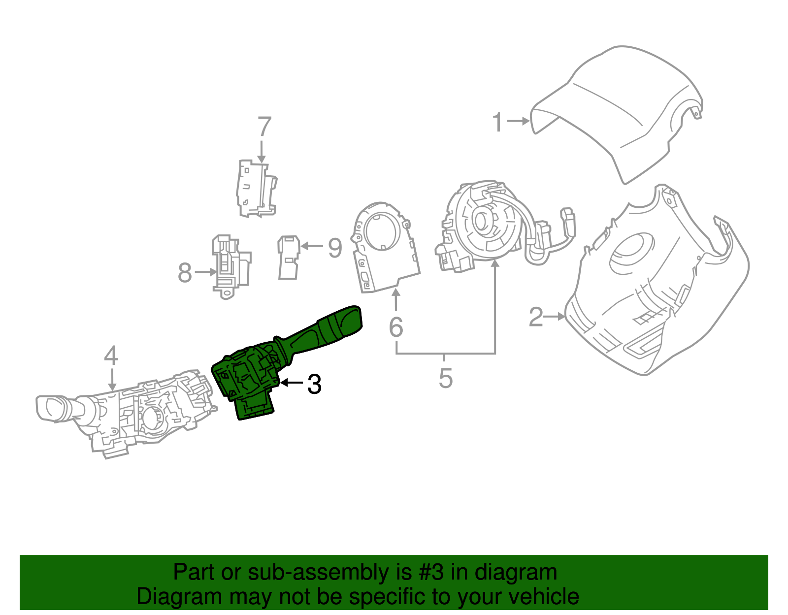 84652-06340 - Windshield Wiper Switch - 2012-2023 Toyota | OEM Genuine ...