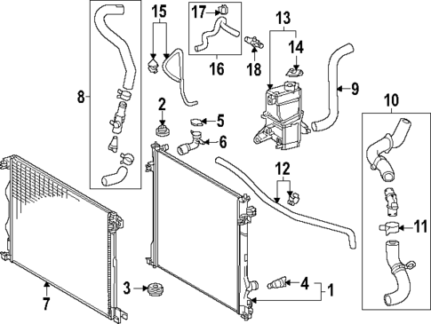 Radiator & Components for 2023 Toyota Highlander | OEM Genuine Toyota Parts