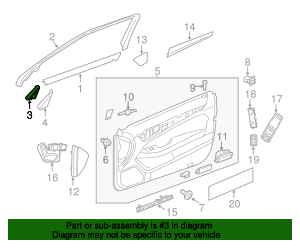 204-720-39-48-9051 - Corner Cover 2012-2015 Mercedes-Benz | Mercedes ...