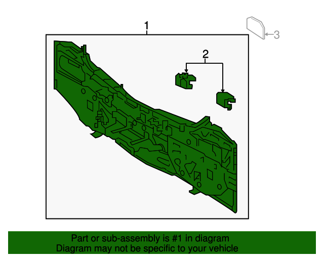 2016-2018 Toyota Rear Body Panel 58307-12B41 | Toyota Parts of Bedford
