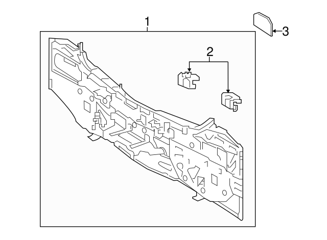 2016-2018 Toyota Rear Body Panel 58307-12B41 | Toyota Parts of Bedford