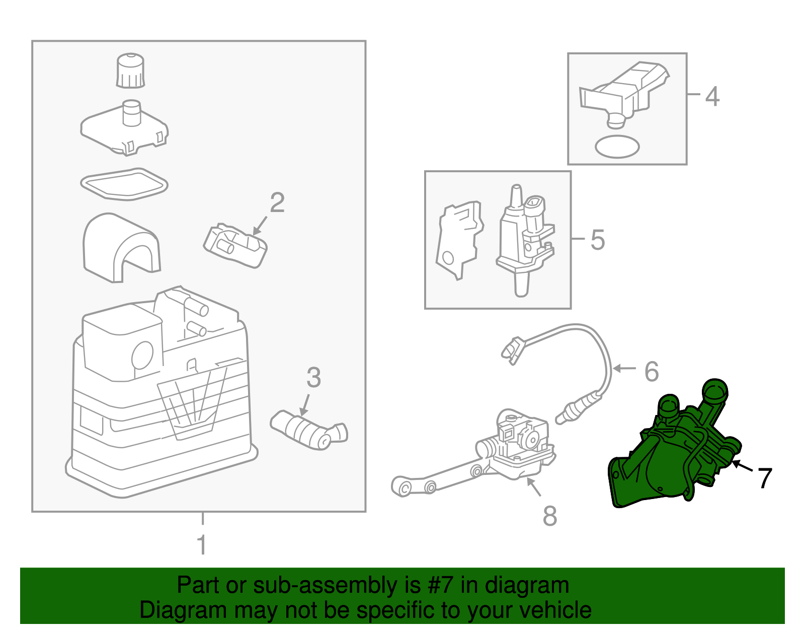 2010-2017 GM Secondary Air Injection Pump with Bracket 12634644 GM ...