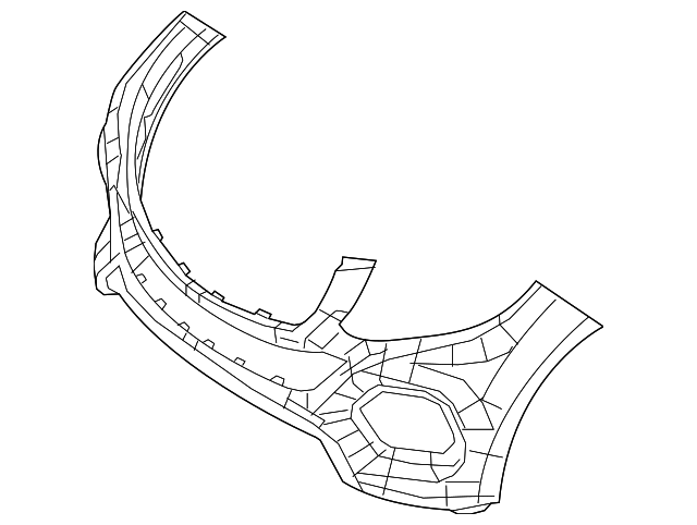 Exchange Trim, Bumper 166-885-91-25-64-9999 | MB OEM Parts