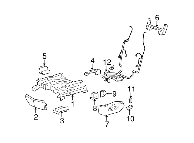 88992727 - Front Seat Adjuster - 2005-2011 Cadillac STS | OEM Parts Quick