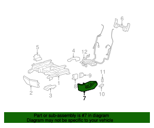 2005-2011 Cadillac STS Front Seat Adjuster Switch Bezel 88993973 | GM ...