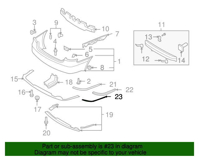 Genuine Chrome Strip for 2009-2010 Hyundai Sonata | Part# 86684-3K710 ...