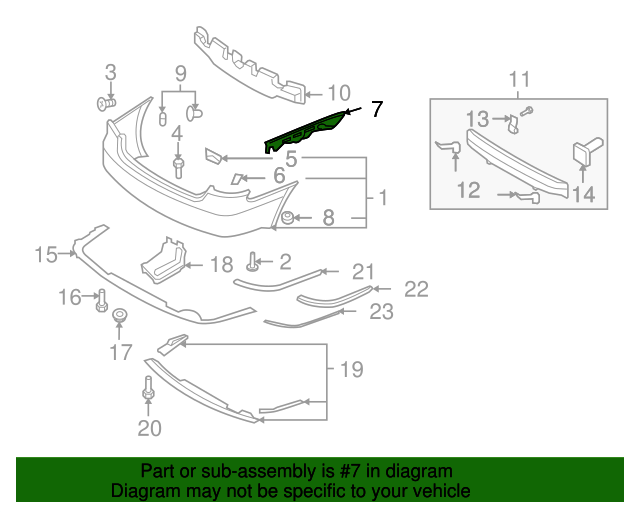 2009-2010 Hyundai Sonata Bumper Cover Bracket 86613-3K000 ...