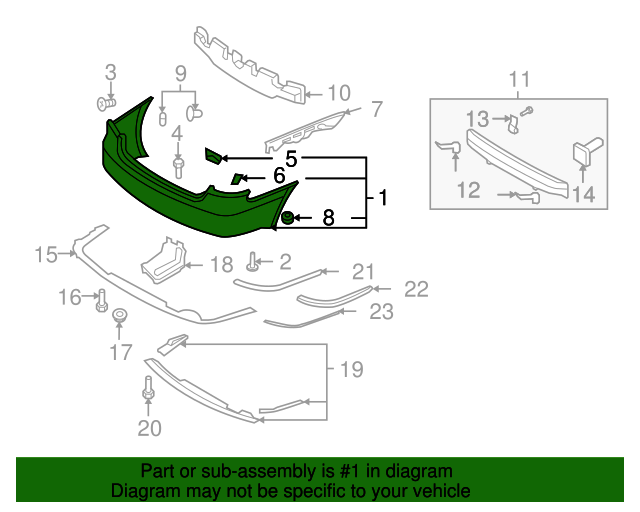 86610-0A800 - Bumper Cover - 2009-2010 Hyundai Sonata | World OEM Parts ...