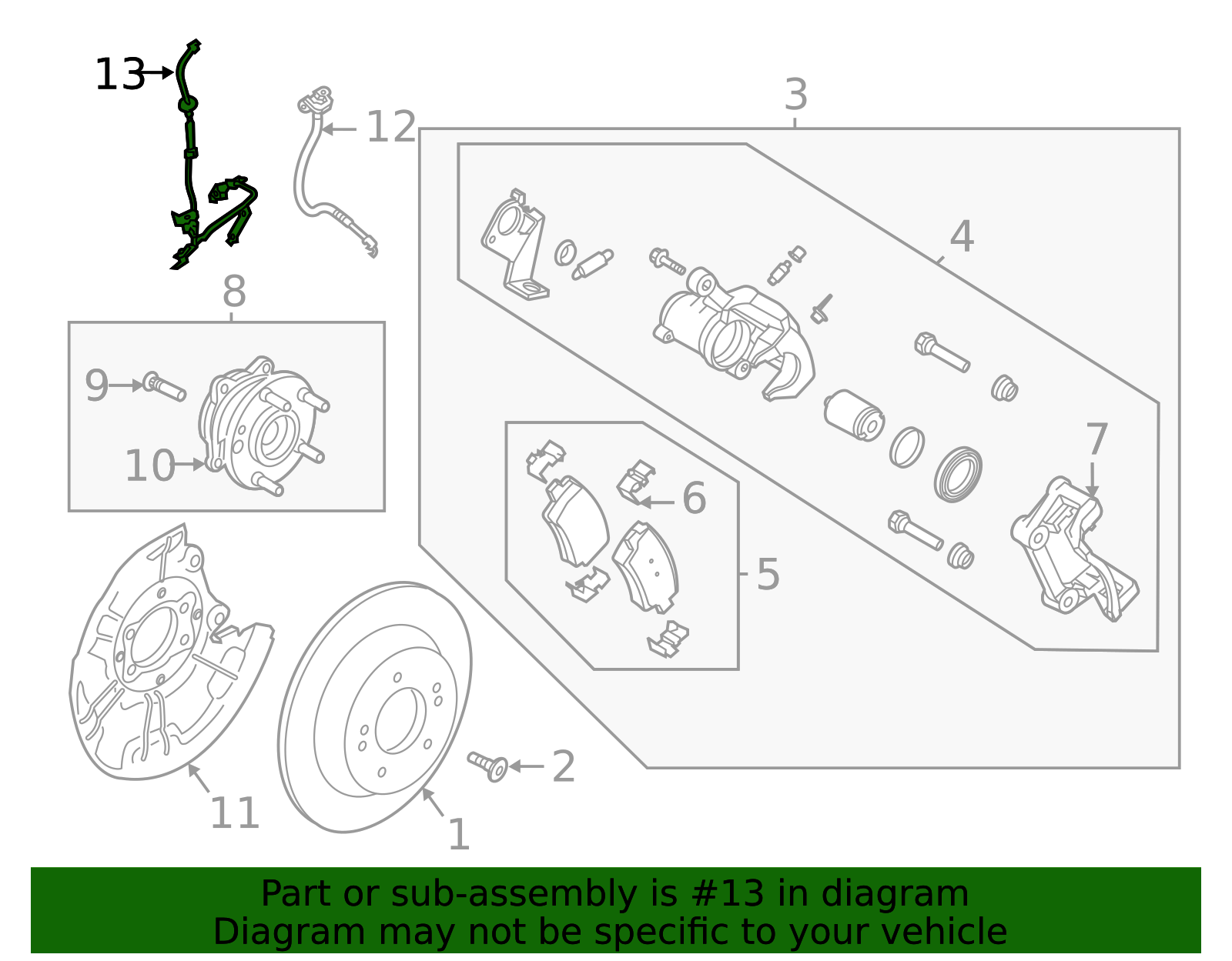 2021-2025 Hyundai Elantra Rear Speed Sensor 58960-AA000 | OEM Parts Online
