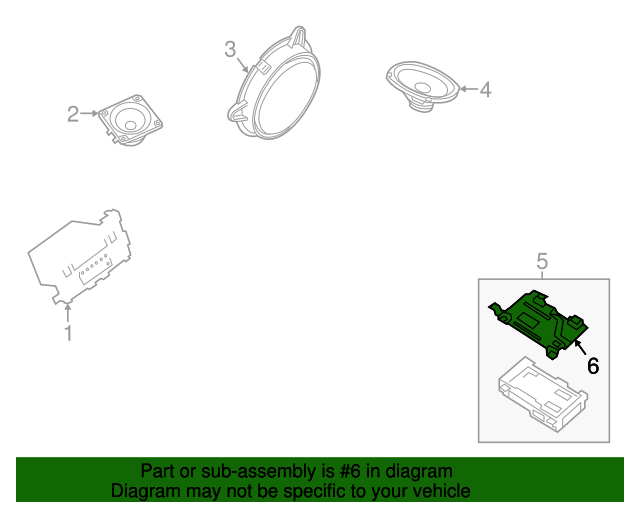 2014-2018 Nissan Altima Amplifier Bracket 28070-3TA1A | OEM Parts Online