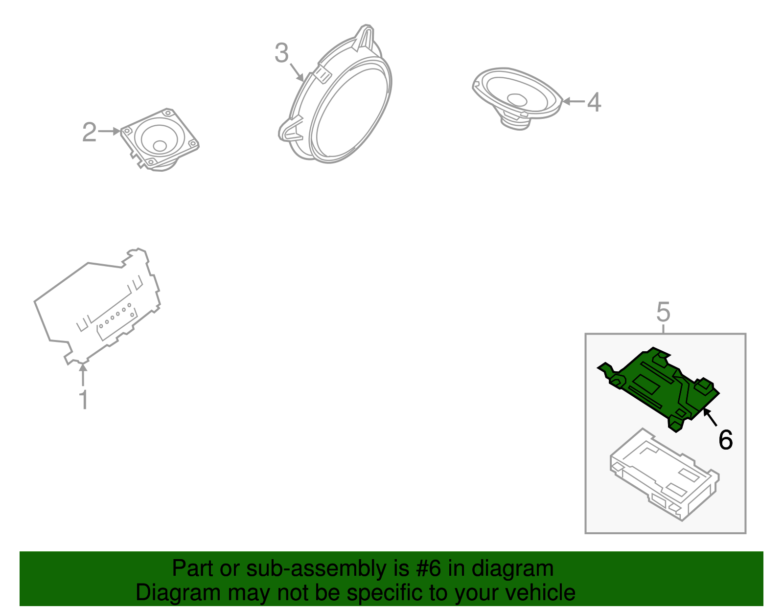 2014-2018 Nissan Altima Amplifier Bracket 28070-3TA1A | Sullivan ...