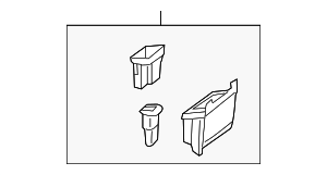 246-680-02-50-9H68 - Storage Compartment 2015-2017 Mercedes-Benz ...