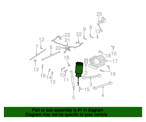2002-2009 GM Rear Air Spring 25815604 | TascaParts.com
