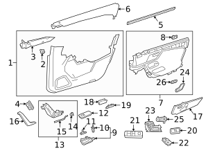 177-905-66-00-9107 - Power Seat Switch 2019-2023 Mercedes-Benz ...