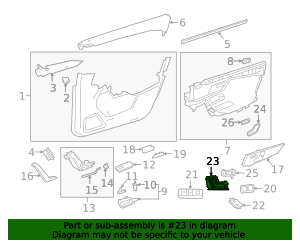 177-905-66-00-9107 - Power Seat Switch 2019-2023 Mercedes-Benz ...