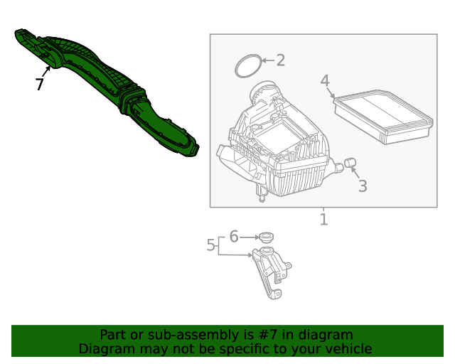 260-090-23-00 - Engine Air Intake Hose 2021-2023 Mercedes-Benz ...