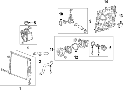 Radiator & Components for 2017 Cadillac ATS | GMPartsDirect.com