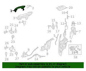 099-760-73-00-7773 - Handle, Outside 2020 Mercedes-Benz | Mercedes-Benz ...