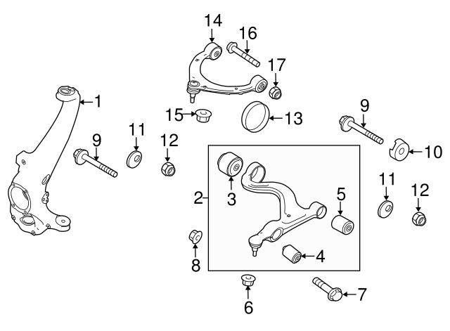 970-341-243-01 - Suspension Control Arm Bushing 2010-2016 Porsche ...