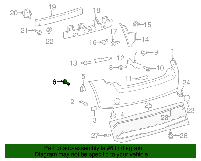 Fender Liner Retainer Clip - Toyota (47749-58010) | Toyota Parts