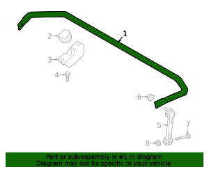 Genuine BMW 33-55-6-893-546 | Stabilizer Bar | FREE Shipping on Most ...