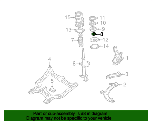 2002-2010 Nissan Bearing 54325-8J000 | Nissan Parts Central