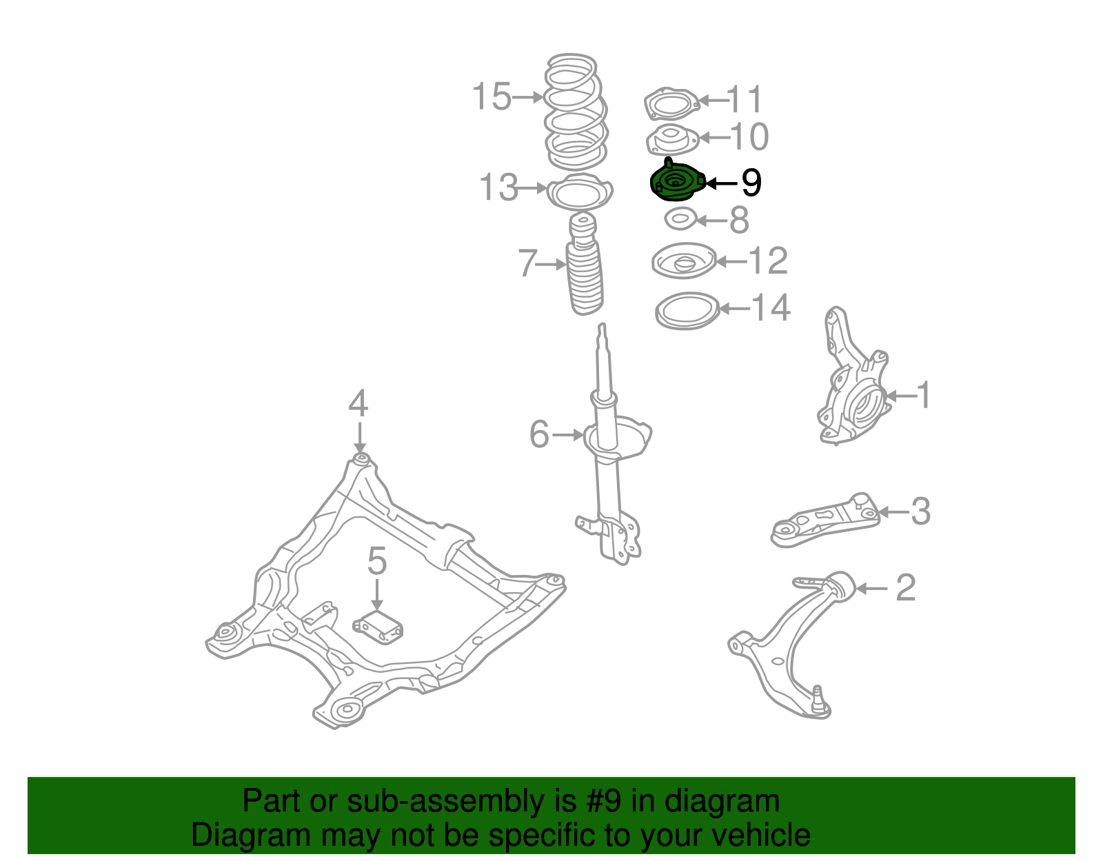 2000-2009 Nissan Mount Plate 54322-4U01A | Team Nissan Parts