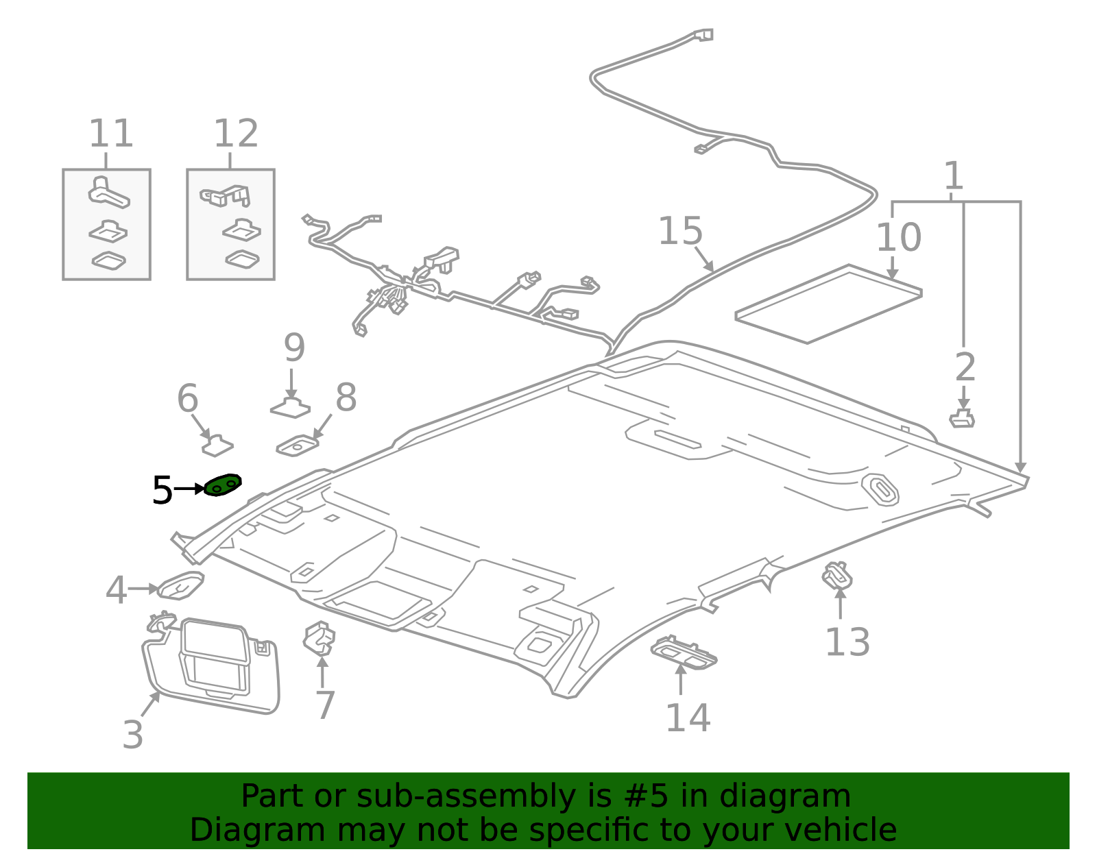 2019-2025 GM Sun-Visor Retainer 13522677 GM | GMPartsDirect.com