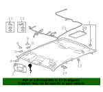 2019-2025 GM Dark Gray Sunshade Support 84258410 GM | GMPartsDirect.com