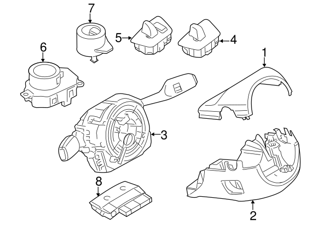 2009-2021 BMW Turn Signal Switch 61-31-9-354-047 | AutoNationParts.com