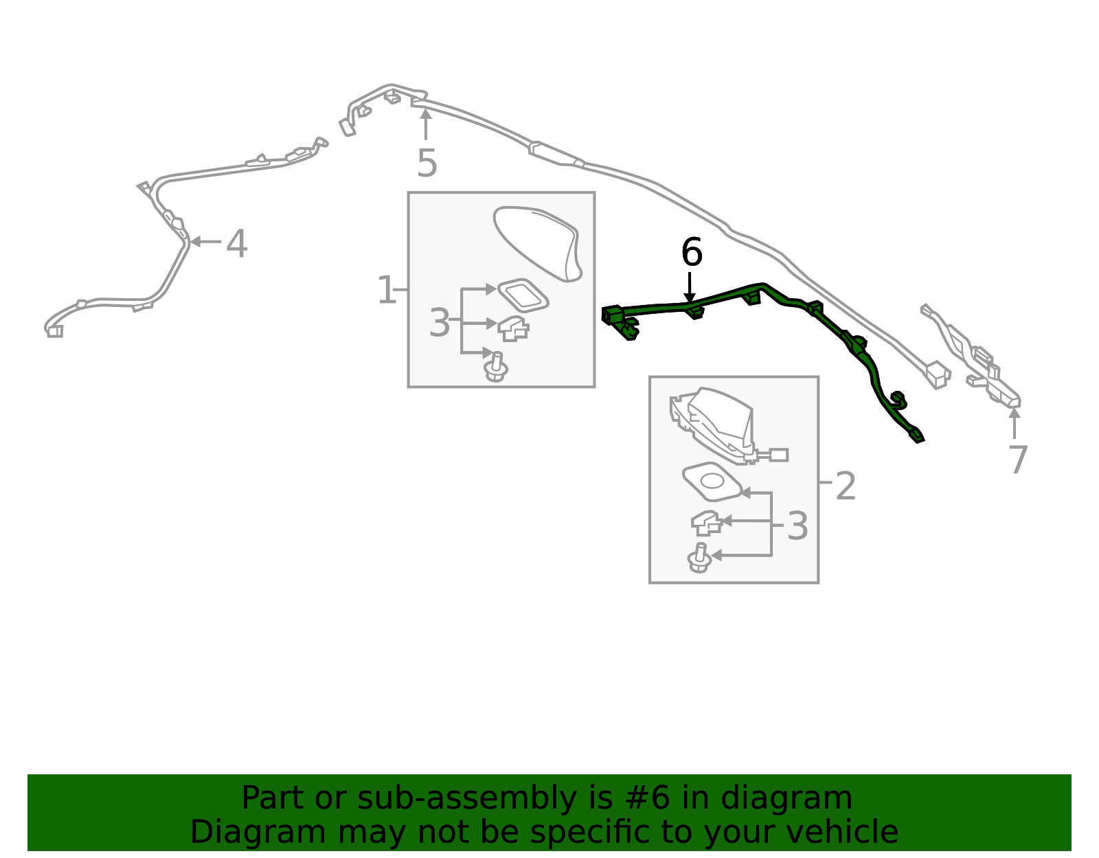 86101-06720 - 2019 Lexus - Antenna Cable | Discount Parts Monster