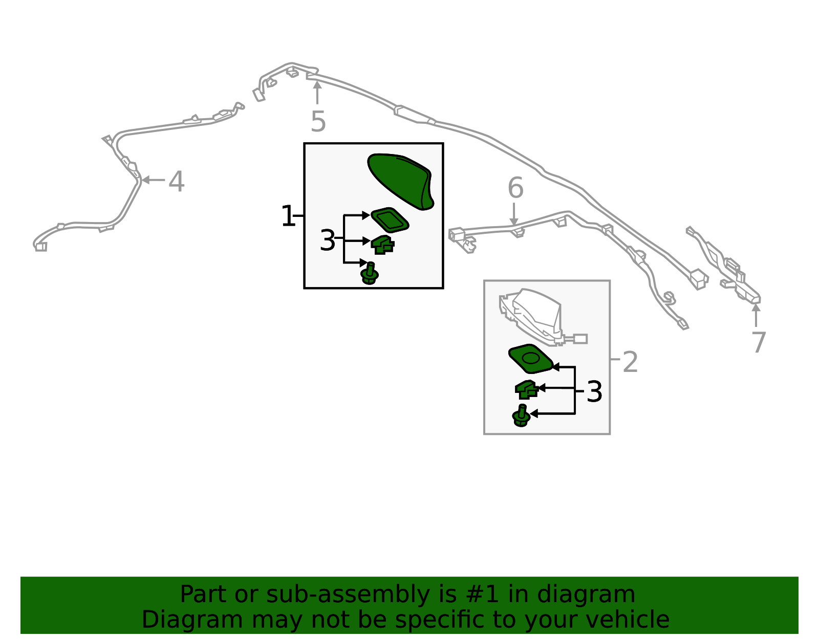 86077-33020-C0 - High-Quality Radio Antenna Cover for 2019-2020 Lexus ...
