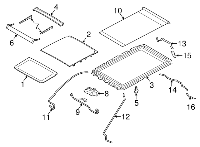 2015-2019 Lincoln MKC Tube Water Drain EJ7Z-78502C53-A | OEM Parts Online