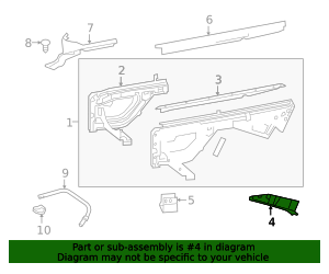 463-620-97-00 - Wheel Housing Bracket 2019-2023 Mercedes-Benz ...