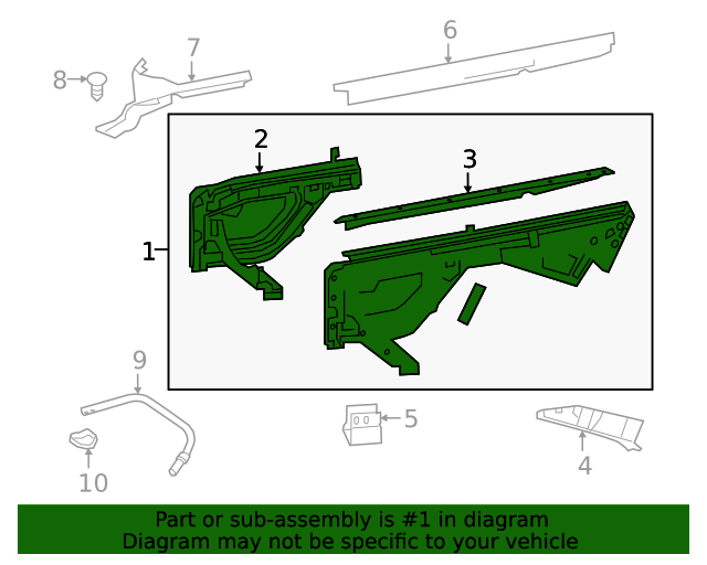 463-620-88-00 - Wheelhouse Assembly 2019-2023 Mercedes-Benz | Mercedes ...