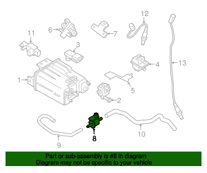 14958-EA20B - Vapor Valve 2019-2020 Nissan | Nissan Parts & Accessories ...