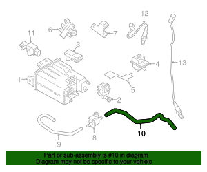 2013-2017 Nissan Vapor Hose 14912-3JA0C | Temecula Nissan Parts