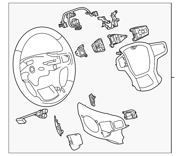2019-2022 Chevrolet Black Steering Wheel 84946341 | GM Parts Center