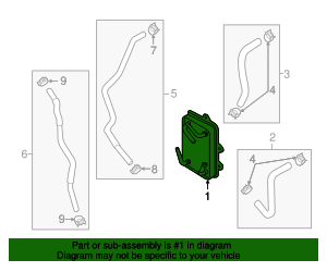 Genuine Automatic Transmission Oil Cooler for 2011-2015 Hyundai Sonata ...