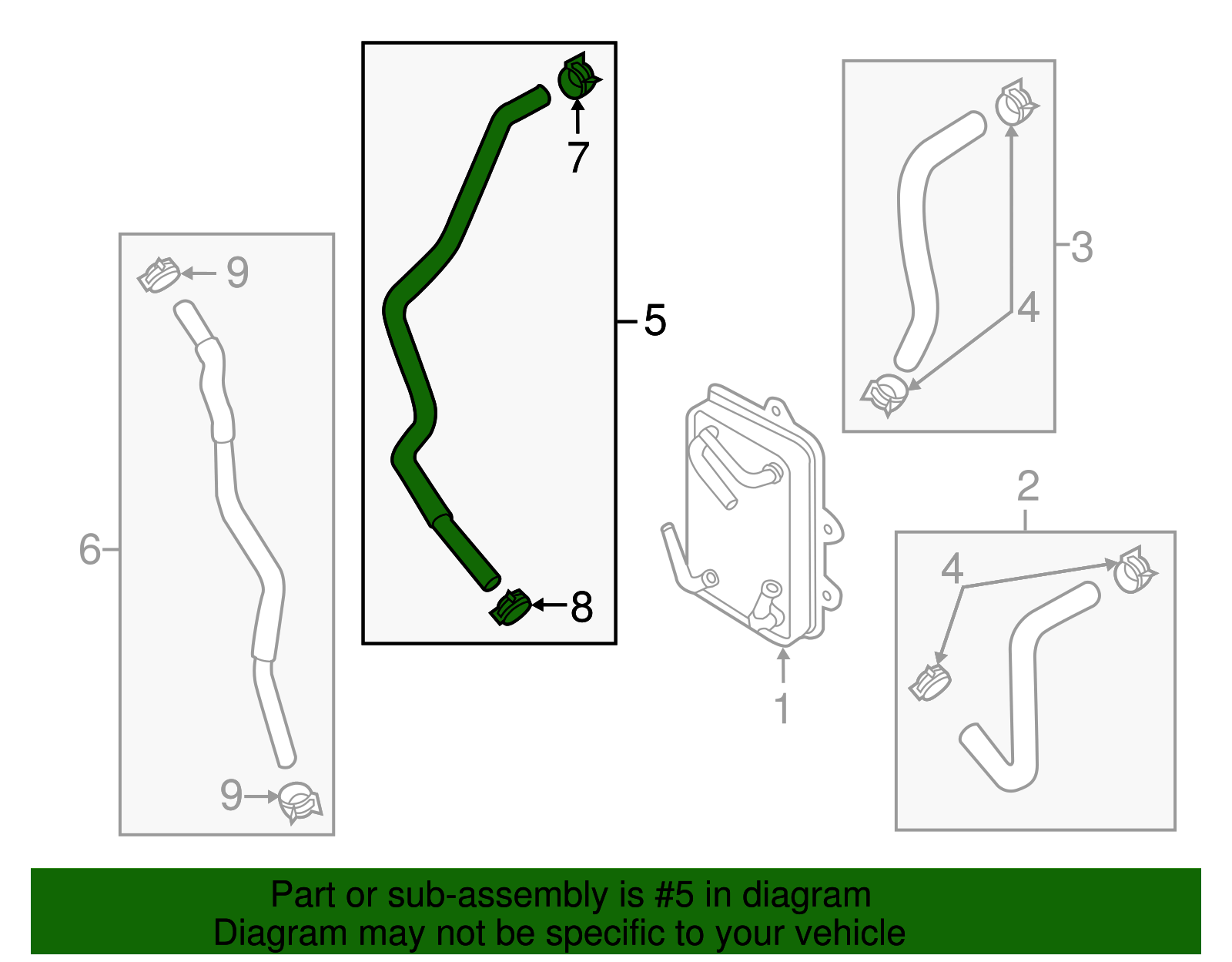 2011-2014 Hyundai Sonata Oil Cooler Line 25425-3Q000 | OEM Parts Online
