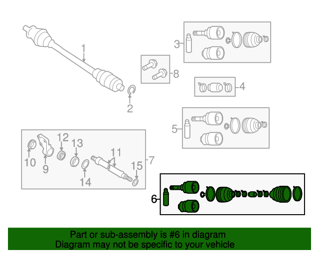 FP10-22-530A - Outer Boot - 2012-2015 Mazda 5 | MazdaSwag