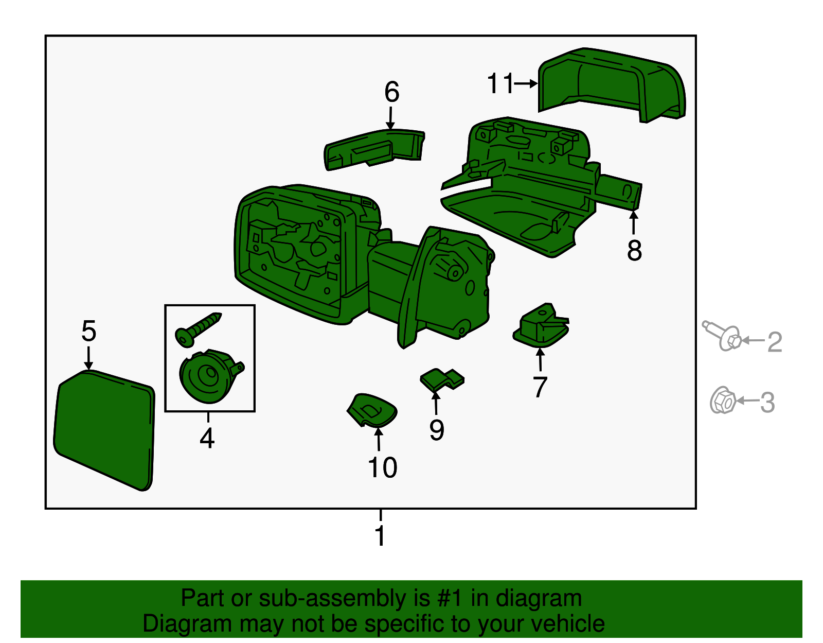 Genuine OEM Ford Part - Mirror FL3Z-17682-MCPTM | Genuine OEM Ford ...