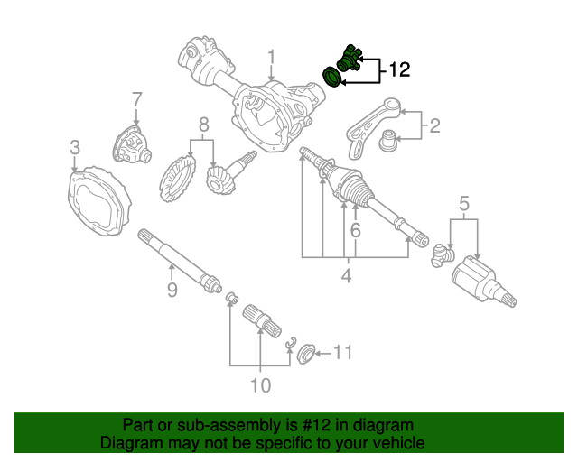 Genuine OEM Ford Part - Yoke 6L2Z-4851-A | Genuine OEM Ford Parts ...